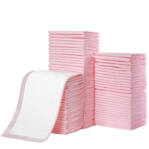 disposable changing pad liners pack of 100 baby incontinence changing pads diaper underpads ultra soft super absorbent waterproof mat 13 x18 in