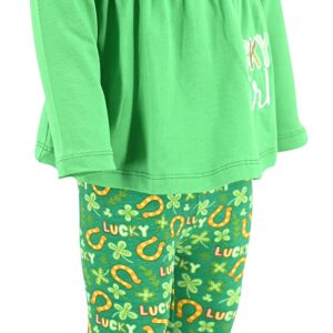 Unique Baby Girls 3 Piece St Patricks Day Lucky Girl Outfit (5Y, Green)