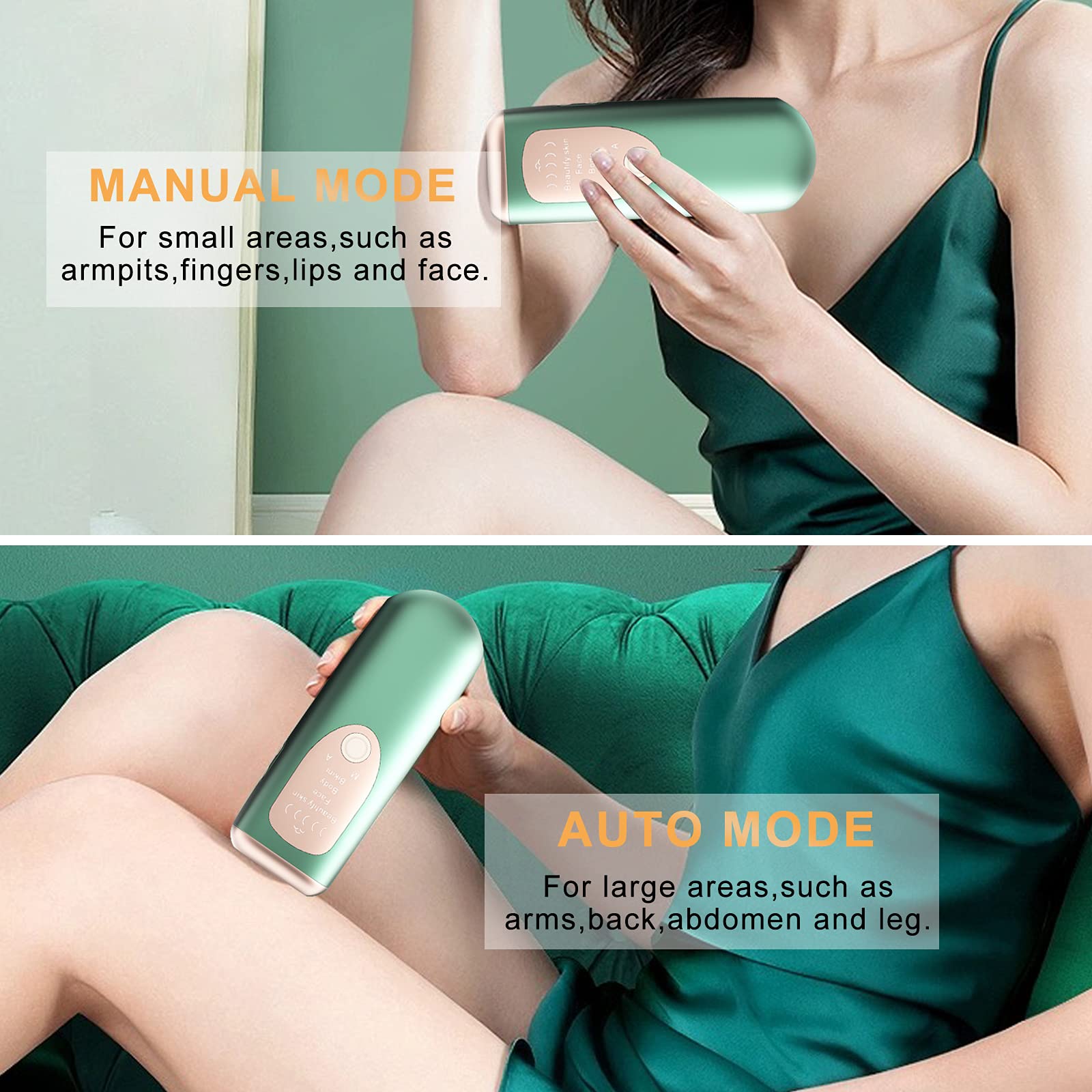 Wesi Permanent Hair Removal for Women & Men,Painless Hair Removal Device used for Face, Upper Lip, Chin, Bikini, Leg & Body