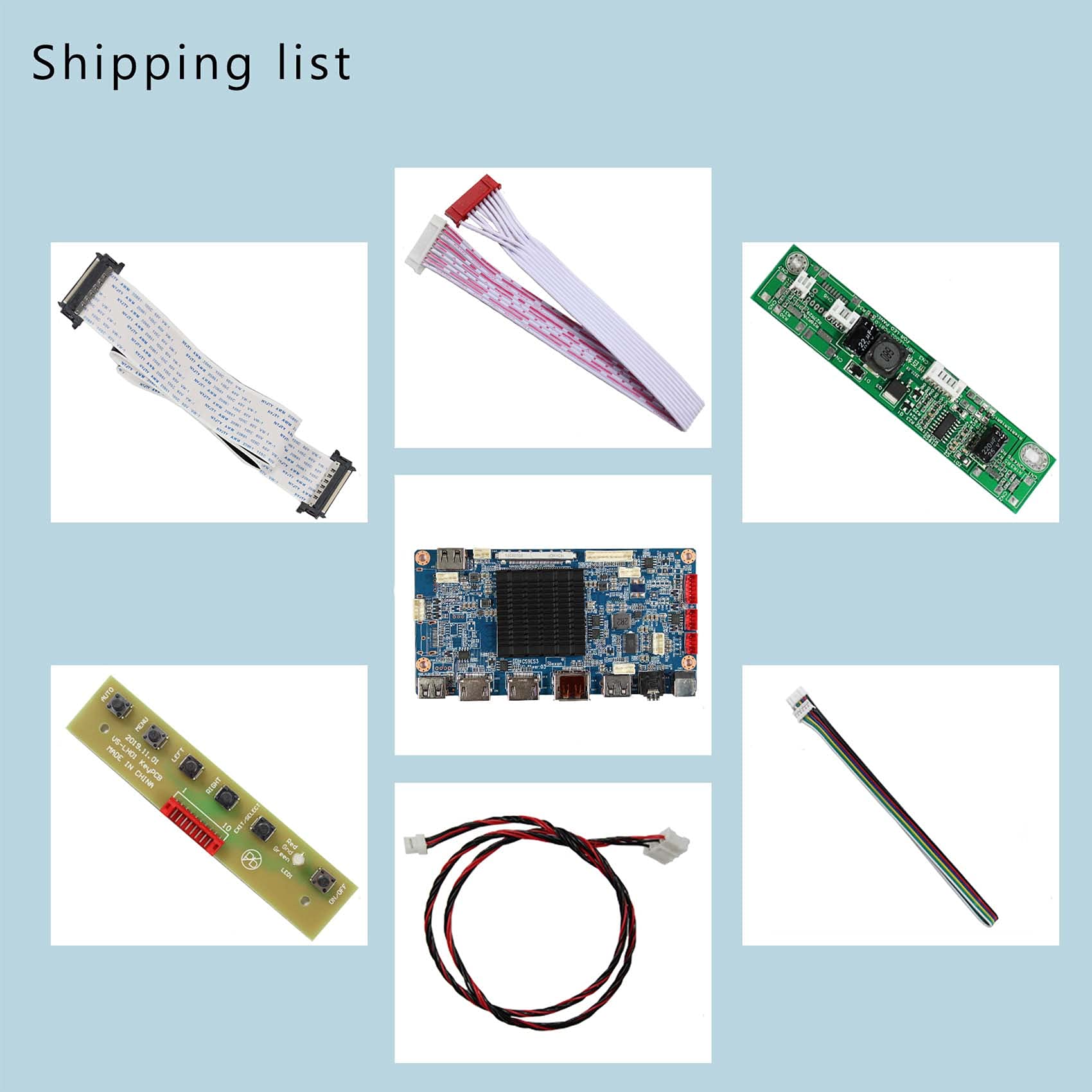 VSDISPLAY HDMI DP LCD Controller Driver Board for 28 inch M280DGJ 4K 3840x2160 60HZ LCD Screen Display Picture in Picture