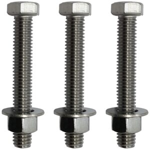 1/2" -13 x 4. 304-stainless steel bolts, nuts & washers - 18-8 hex head bolt - 304 grade. general purpose - bolts + nuts + washers - 1/2 in x 4 in (5)