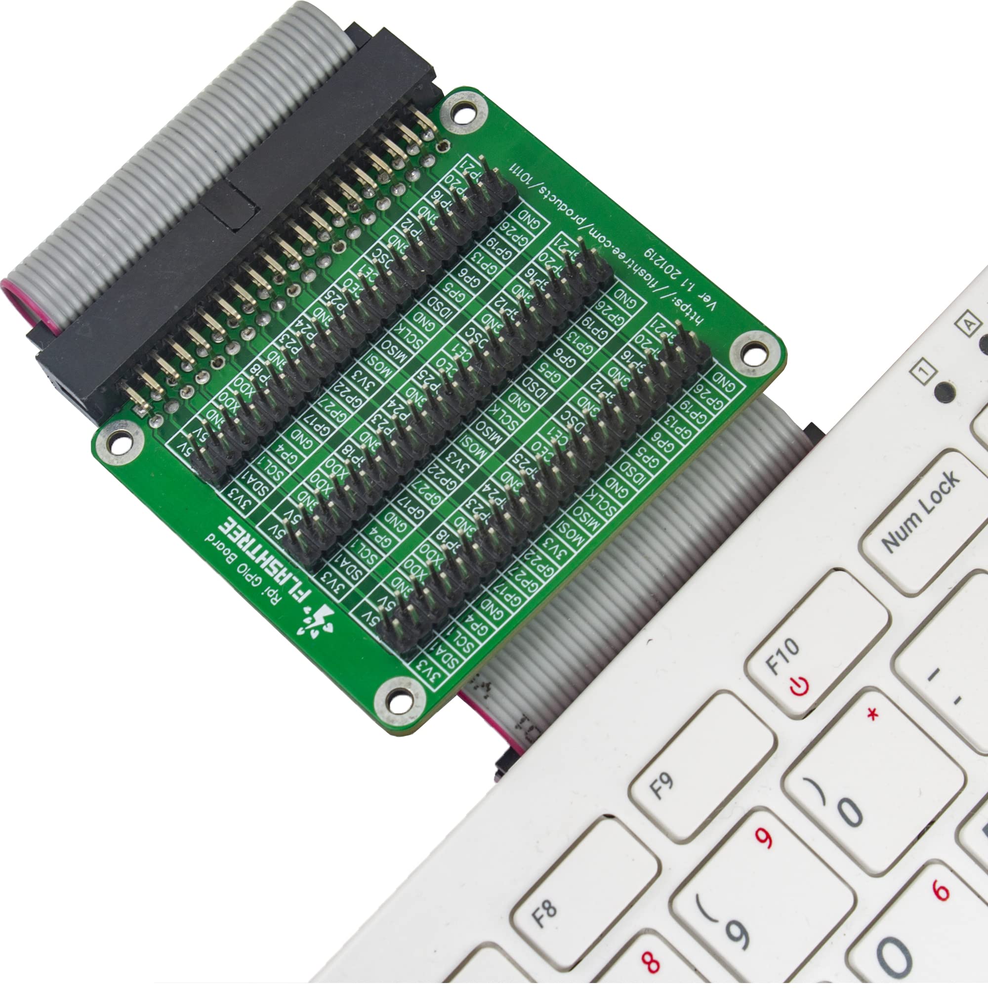 whiteeeen Rpi GPIO Breakout Board for Raspberry pi 2 3 4 5 400 Zero with Female to Female Cable