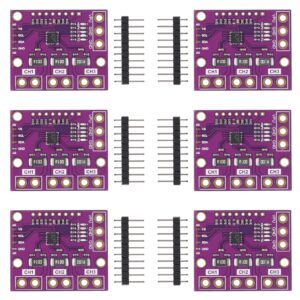 6pcs ina3221 triple-channel shunt current voltage monitor sensor power board monitoring control module replace ina219 with pins