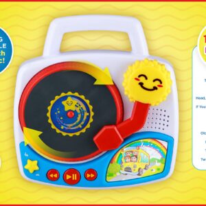 eKids Tiny Tunes Toy Turntable for Toddlers with Built-in Nursery Rhymes and Sound Effects, Musical Toy for Kids