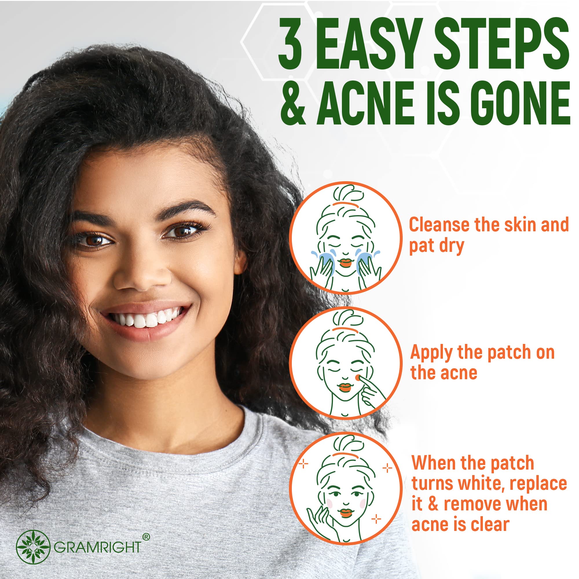 Acne Patches - Natural Hydrocolloid Bandages for Acne Spot Treatment - Cystic Acne Cover Patches with Salicylic, Hyaluronic Acids and Tea Tree Oil - Pimple Patches for Face - 120 Patches