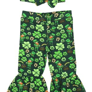 Unique Baby Girls St Patricks Cutest Clover In Town Layette Set (9M, Green)