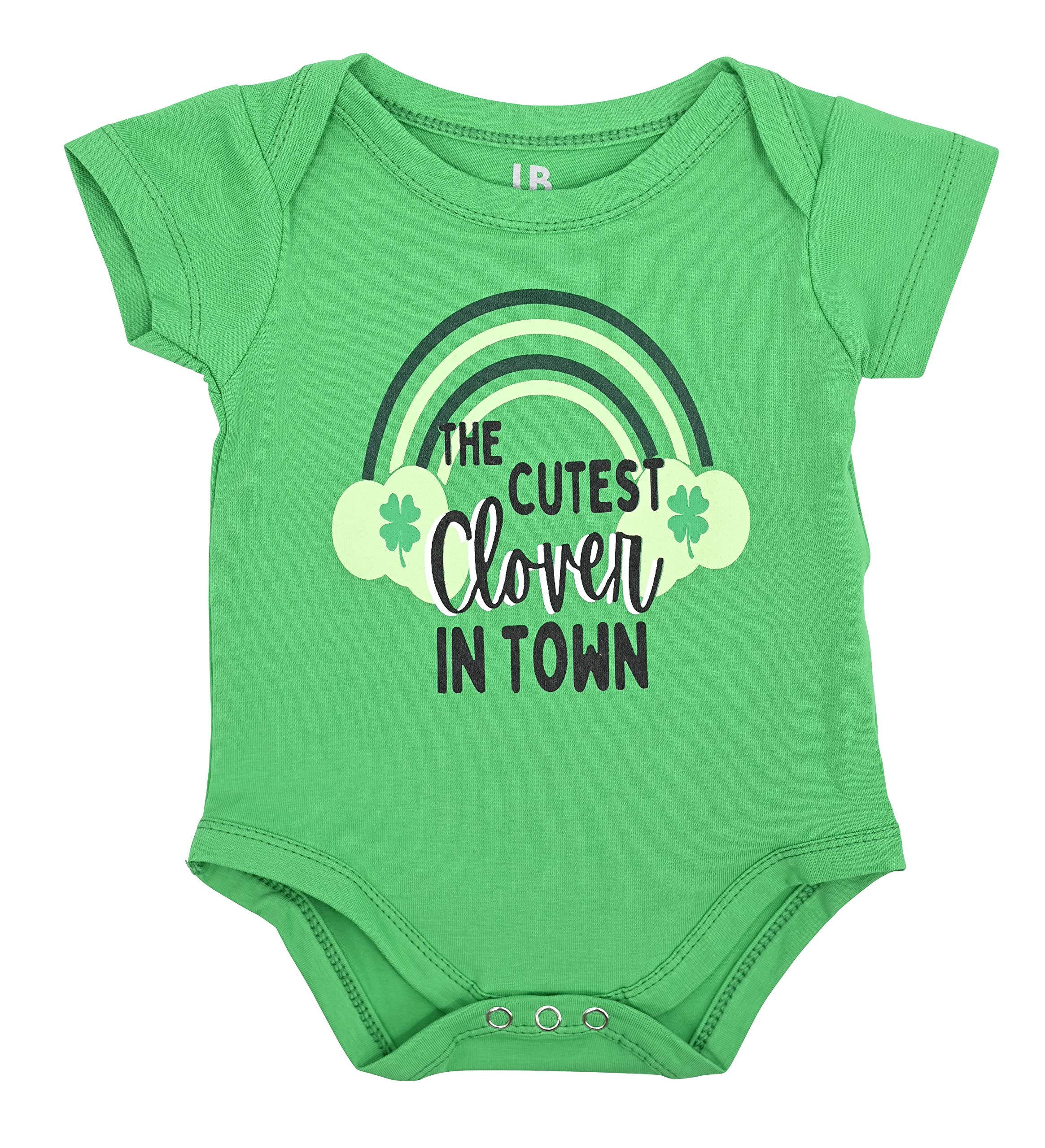 Unique Baby Girls St Patricks Cutest Clover In Town Layette Set (9M, Green)