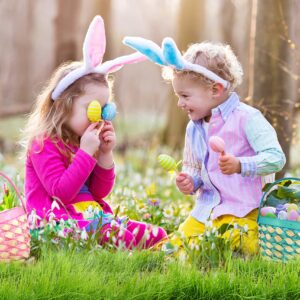 Easter Basket with Handle - Fill it with Your Favorite Stuffers - Let The Kids go Overboard with Egg Hunt