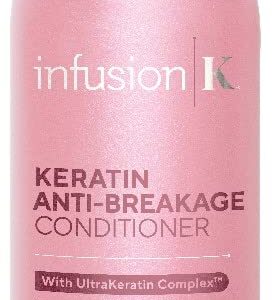 Infusion K Keratin Anti-Breakage Conditioner with UltraKeratin Complex - Hydrates & Enhances Softness & Shine | Strengthens Weak & Damaged Hair | Color Safe | Paraben & Sulfate Free (32 oz)