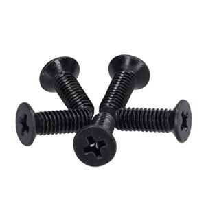 Mxzzand 50Pcs Countersunk Screw Flat M4 A2鈥?0 Connection Part for Laptop Notebook Computer Repair Maintenance(M4*12)