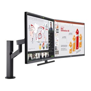 LG 27QP88D-B2 Dual 27” QHD (2560 x 1440) IPS Monitor with Ergo Stand, Daisy Chain via DislayPort, UBS Type-C, Extend/Retract/Swivel/Pivot/Tilt Adjustable