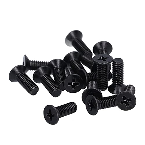 Mxzzand 50Pcs Countersunk Screw Flat M4 A2鈥?0 Connection Part for Laptop Notebook Computer Repair Maintenance(M4*12)