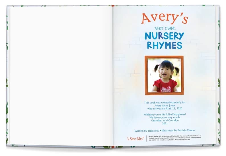 My Very Own Nursery Rhymes - Personalized Children's Story - I See Me! (Hardcover)