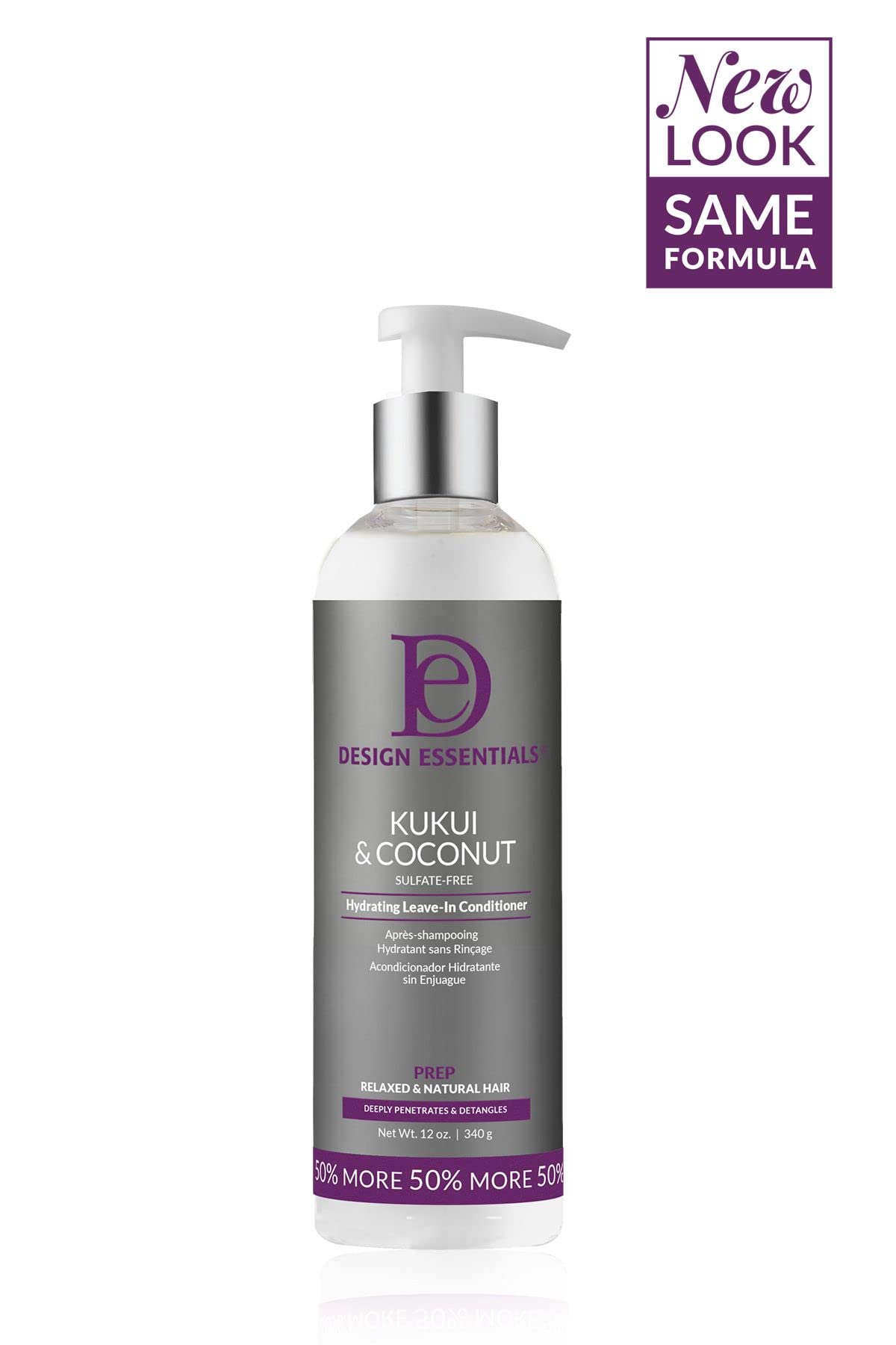 Design Essentials Kukui And Coconut Hydrating Leave-In Conditioner Sulfate Free 340 g / 12 oz