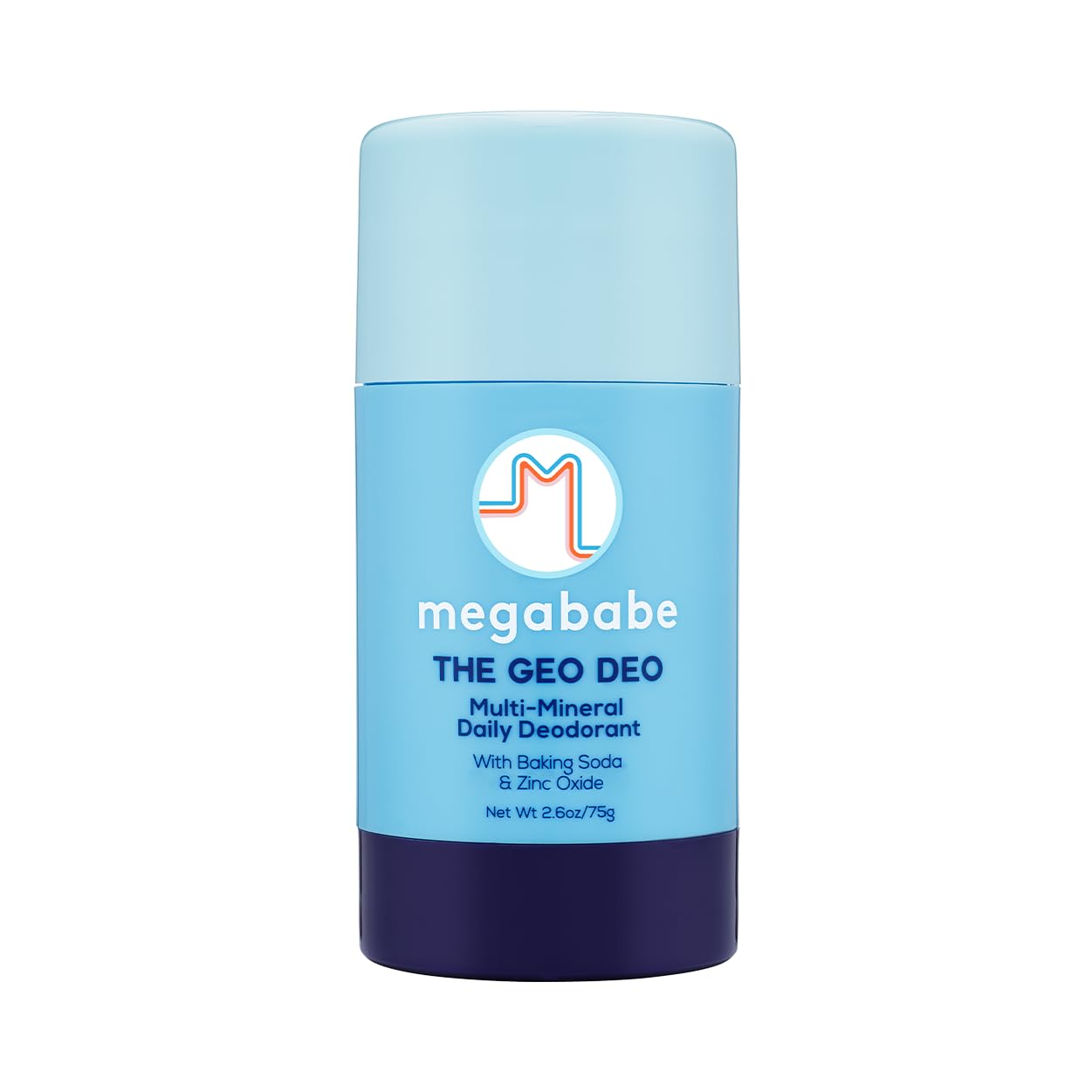 Megababe Daily Deodorant - The Geo Deo with Multi-Minerals | Aluminum-Free, All Natural | Eucalyptus, Cedarwood & Mint | 2.6 oz