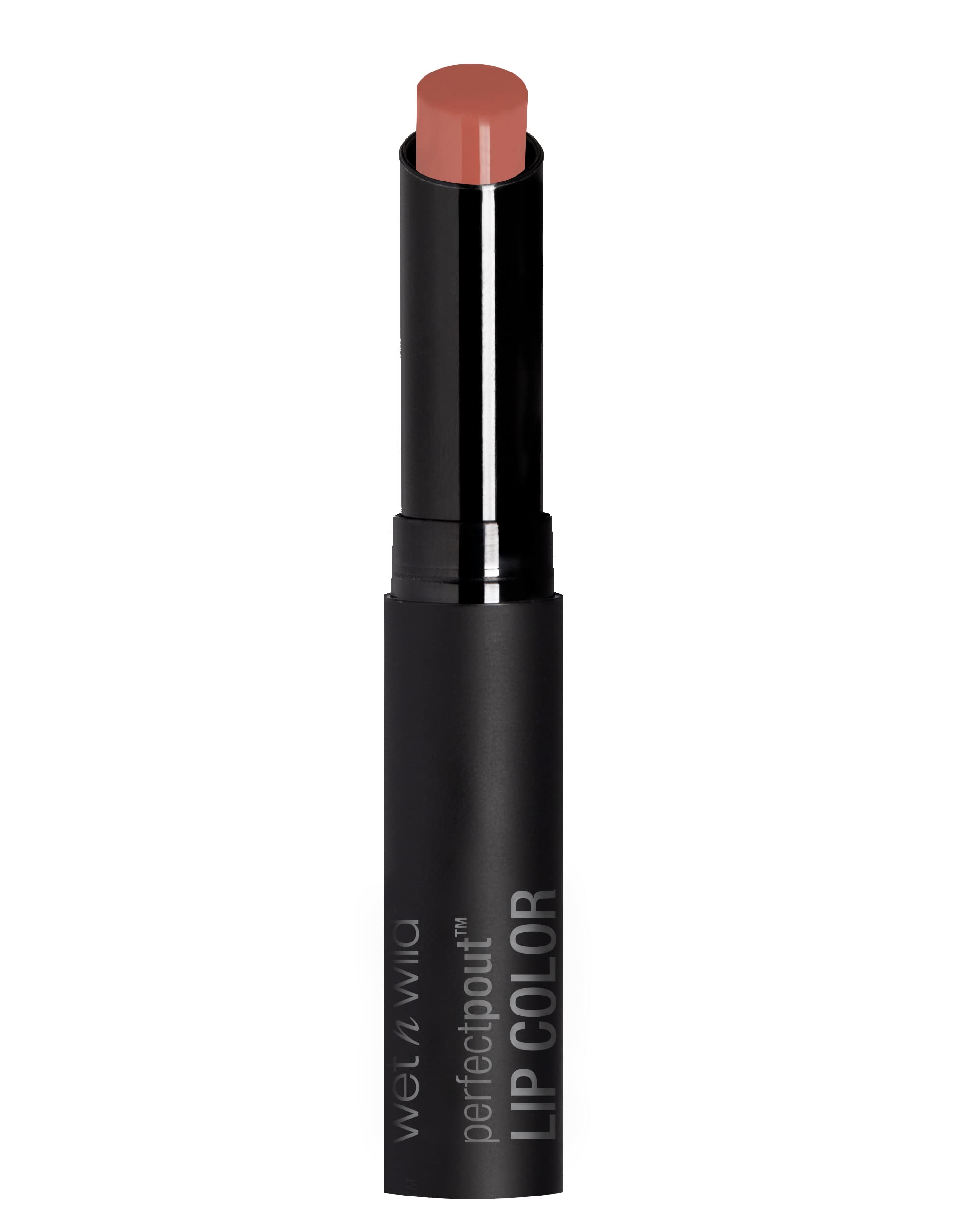 wet n wild Perfect Pout Lipstick, Orange Red Bare Your Soul, Vegan | Gluten-Free | Cruelty-Free | Lip Color