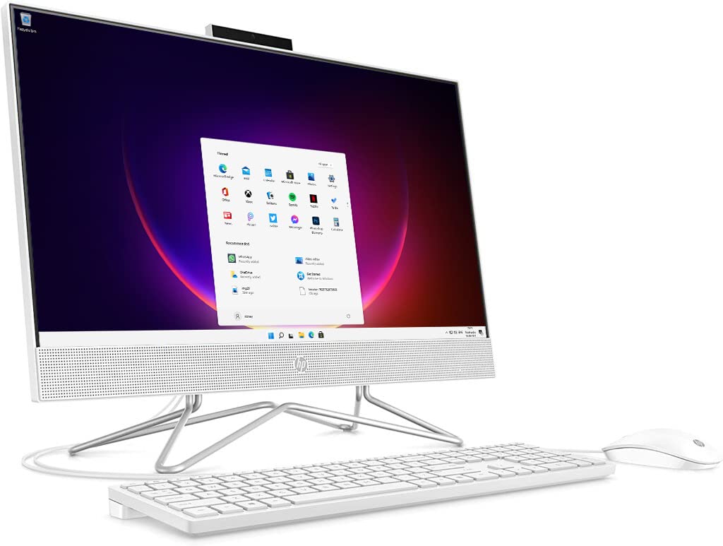 HP 2022 Newest All-in-One Desktop Computer, 23.8" Full HD Touchscreen, AMD Ryzen 5 3500U Processor, AMD Radeon Vega 8 Graphics, 64GB RAM, 1TB SDD + 2TB HDD, Webcam, Windows 11 Home