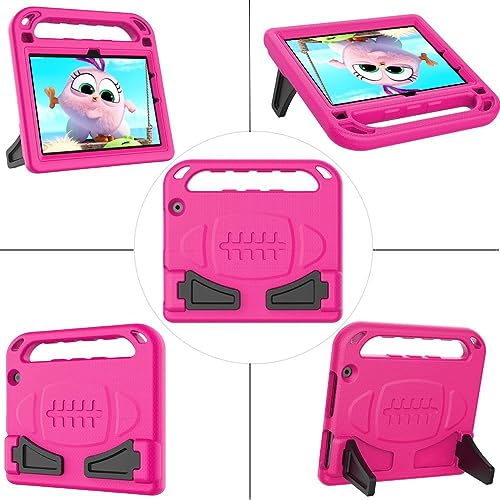 BMOUO 2021 All-New 10 Tablet 2021 Case - with Screen Protector, Shockproof Lightweight Kid-Proof Cover Handle Kids Case for All-New 10 inch Tablet(Only Fit 11th Generation, 2022 Release) - Rose