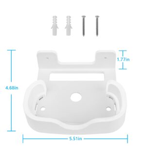 Wall Mount Holder for ASUS ZenWiFi Whole-Home Dual-Band Mesh WiFi 6 System XD6 (AX5400), Simple and Sturdy Wall Mount Holder Stand Bracket by HOLACA (White 1pack)