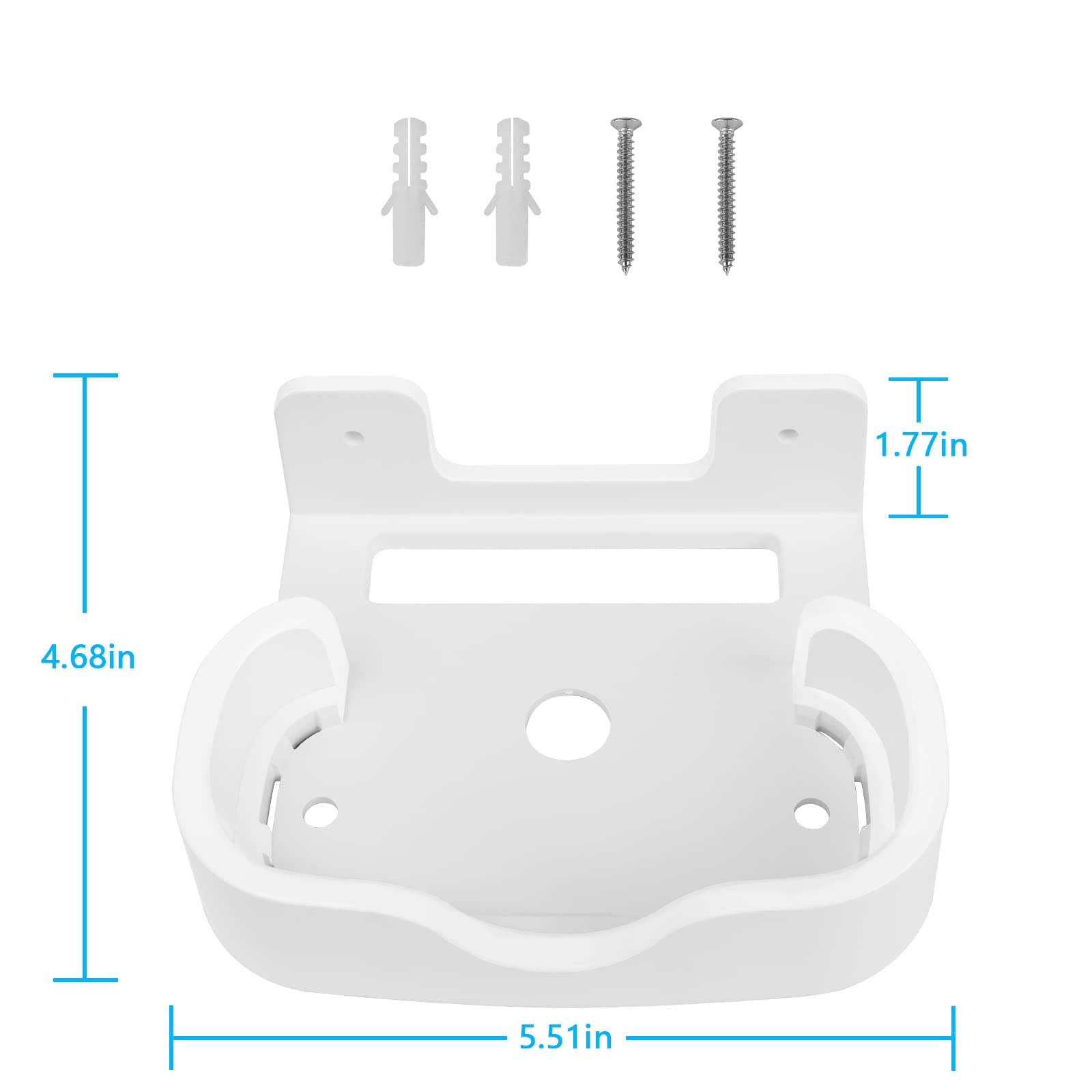 Wall Mount Holder for ASUS ZenWiFi Whole-Home Dual-Band Mesh WiFi 6 System XD6 (AX5400), Simple and Sturdy Wall Mount Holder Stand Bracket by HOLACA (White 1pack)