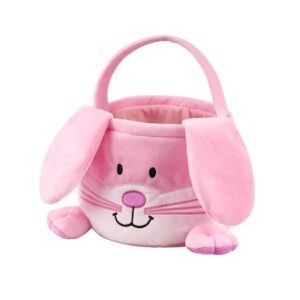 wepop bunny baskets, cute eggs hunting bags buckets gifts for kids girls boys