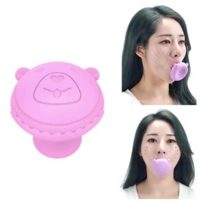 face neck toning exerciser for women, face lift skin firming v shape double chin exerciser instrument, eliminate nasolabial folds, tighten facial skin, portable anti wrinkle mouth exercise tool