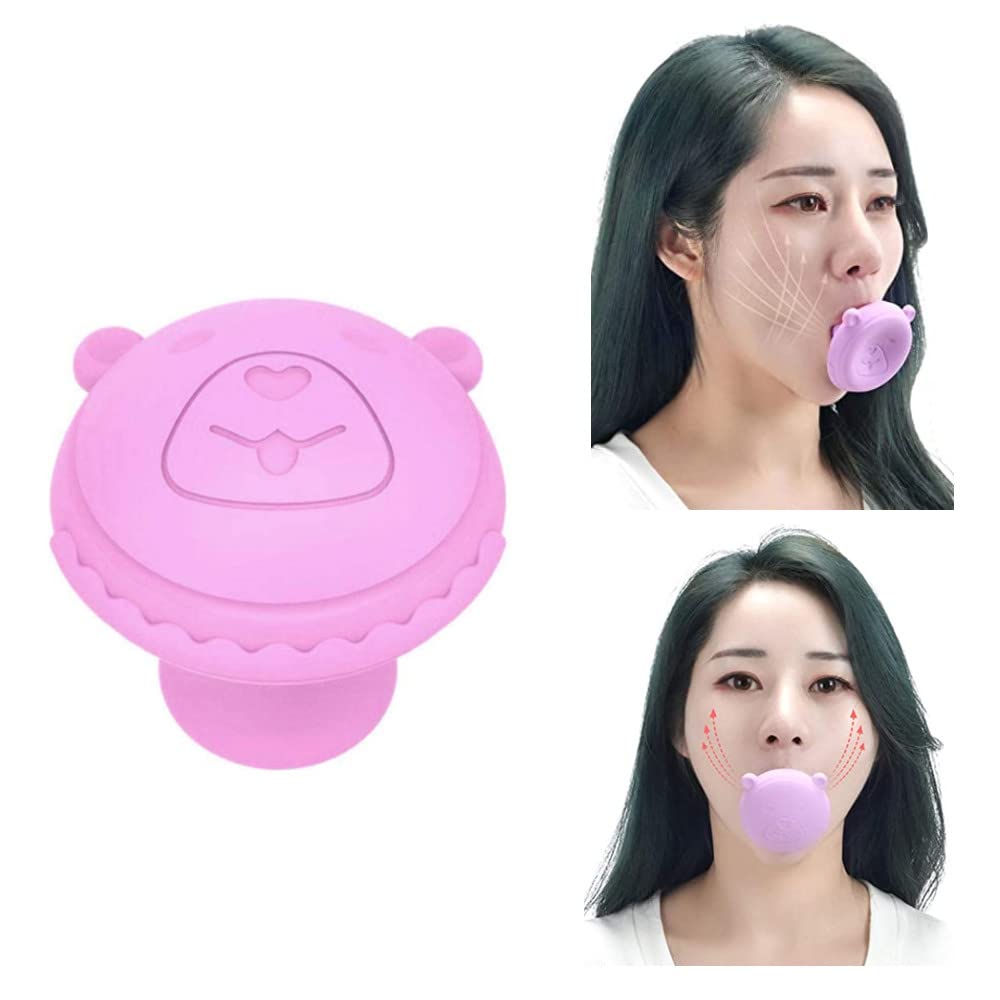 Face Neck Toning Exerciser for Women, Face Lift Skin Firming V Shape Double Chin Exerciser Instrument, Eliminate Nasolabial Folds, Tighten Facial Skin, Portable Anti Wrinkle Mouth Exercise Tool