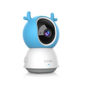 kawa 720p add-on baby camera, compatible with s6 only, video baby monitor with camera and audio, no wifi, loop recording, 110° wide angle, 1000ft range, 2x zoom, 2-way audio s6-c (monitor not include)