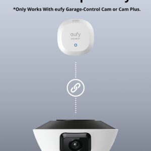 eufy Security Garage Door Sensor Add-On, Compatible with Garage-Control Cam and Cam Plus, Detects Door Open/Close Status, Easy to Install and Pair, 1-Year Battery Life, Low Battery Alerts*