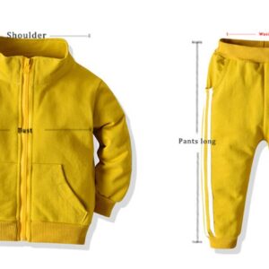 CRAZY GOTEND Toddlers Boys Outfit Set Long Sleeve Casual Sweatsuit 2 Pack Kids Clothing Athletic Clothes Zip With Pockets Red 18-24 Months/90