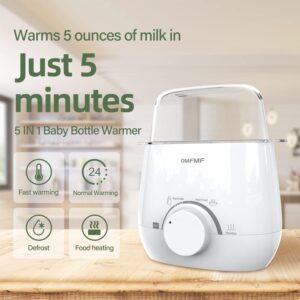 Bottle Warmer,3-in-1 5 Minutes Fast Baby Bottle Warmer Baby Food Heater & Defrost & Disinfection,Automatic Shut-Off Warmer Accurate Temperature Control