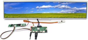 vsdisplay 24" 24 inch 1920x360 ips stretched bar style lcd screen dv240fbm-nb0 with hd-mi usb sd av lcd controller board,for diy gaming cabinet monitor/advertising display panel/digital signage