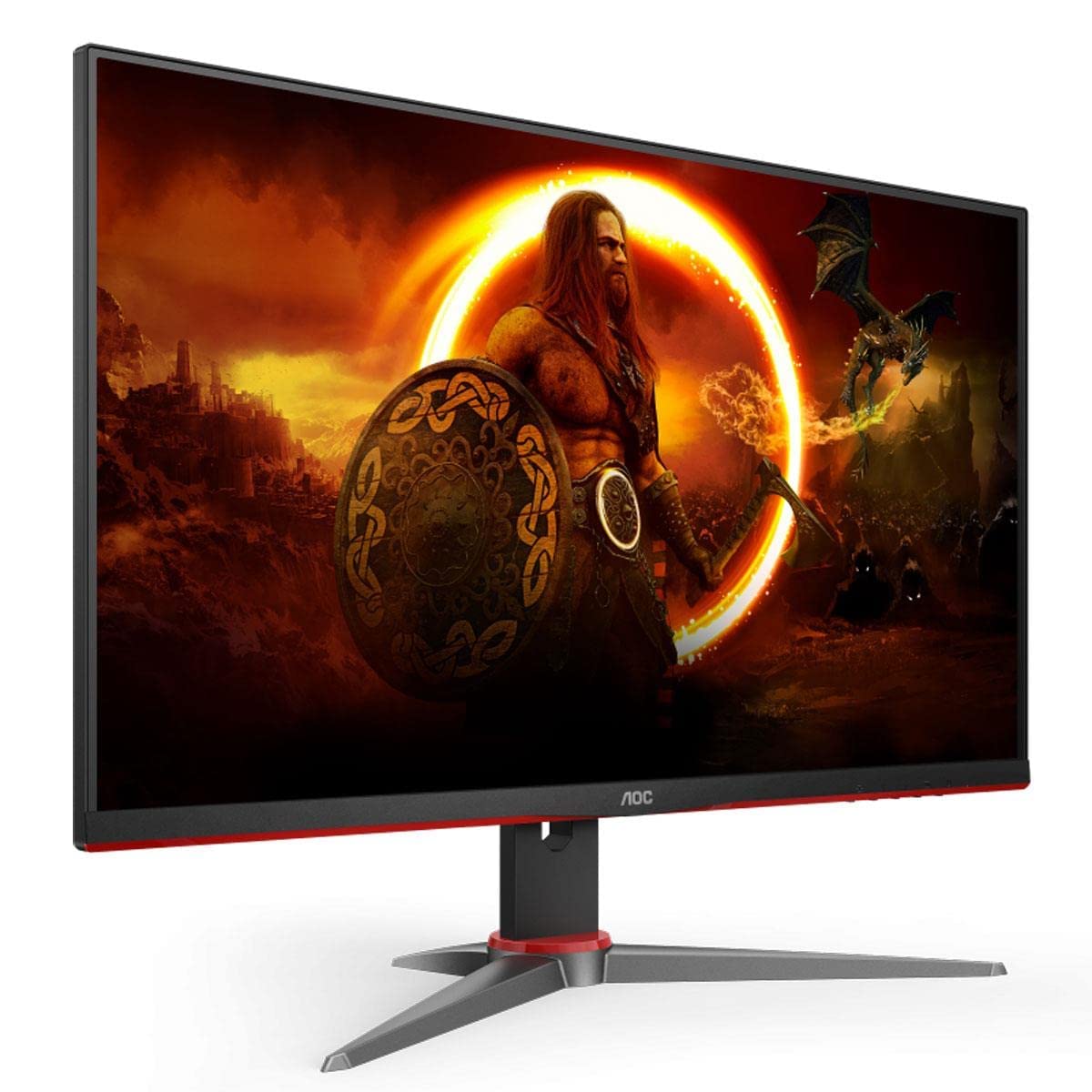 AOC 24G2E 23.8'' 16:9 Full HD 144Hz IPS Gaming Monitor with AMD FreeSync, Black, 23.8 inch (Renewed)