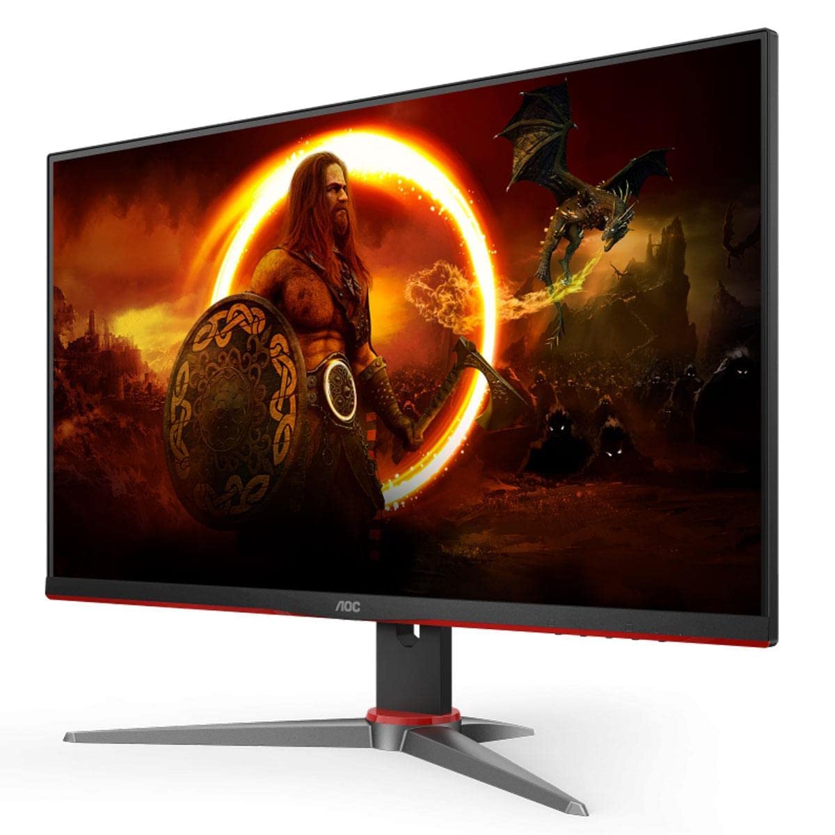 AOC 24G2E 23.8'' 16:9 Full HD 144Hz IPS Gaming Monitor with AMD FreeSync, Black, 23.8 inch (Renewed)