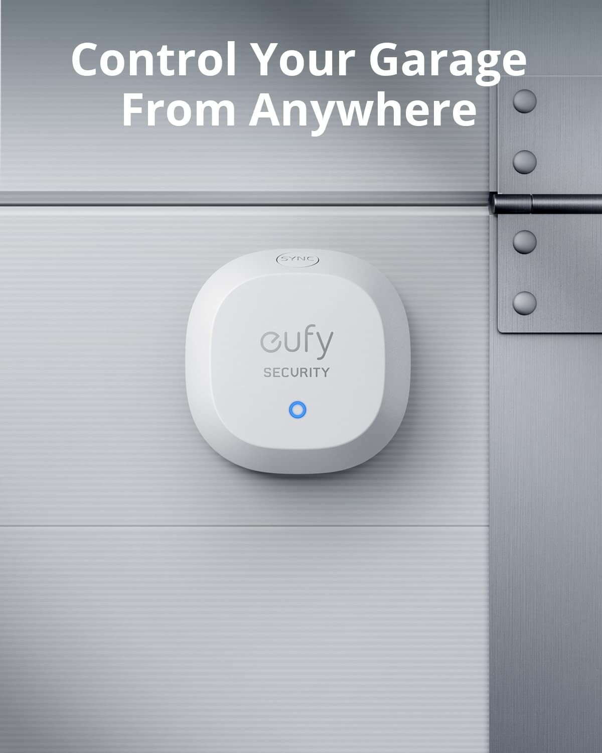 eufy Security Garage Door Sensor Add-On, Compatible with Garage-Control Cam and Cam Plus, Detects Door Open/Close Status, Easy to Install and Pair, 1-Year Battery Life, Low Battery Alerts*