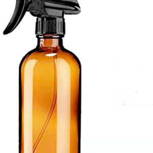 Amber Glass Spray Bottles,500ml Brown Glass Spray Bottles,Empty Amber Glass Spray Bottles With Labels - 17oz Trigger Sprayer Glass Bottles Amber Spray Bottle