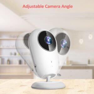 BOAVISION Video Baby Monitor with Camera and Audio,Digital 2.4Ghz Wireless Video Monitor with 4.3 inch IPS Screen,1760mAh Battery,Temperature Monitor,VOX,Talk Back,Night Vision,Lullabies,VB608