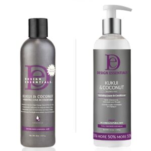 Design Essentials Kukui And Coconut Hydrating Leave-In Conditioner Sulfate Free 340 g / 12 oz