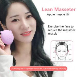 Face Neck Toning Exerciser for Women, Face Lift Skin Firming V Shape Double Chin Exerciser Instrument, Eliminate Nasolabial Folds, Tighten Facial Skin, Portable Anti Wrinkle Mouth Exercise Tool