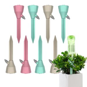 Aroma Season Self Watering Spikes - 8 Pcs Plant Waterer with Slow Release Control Valve - Automatic Watering Drip System Plant Watering Devices for Vacation and Indoor Outdoor Potted Plants