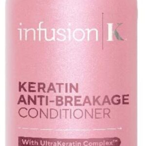 Infusion K Keratin Anti-Breakage Conditioner with UltraKeratin Complex - Hydrates & Enhances Softness & Shine | Strengthens Weak & Damaged Hair | Color Safe | Paraben & Sulfate Free (32 oz)