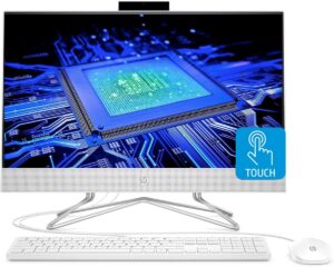 hp 2022 newest all-in-one desktop computer, 23.8" full hd touchscreen, amd ryzen 5 3500u processor, amd radeon vega 8 graphics, 64gb ram, 1tb sdd + 2tb hdd, webcam, windows 11 home