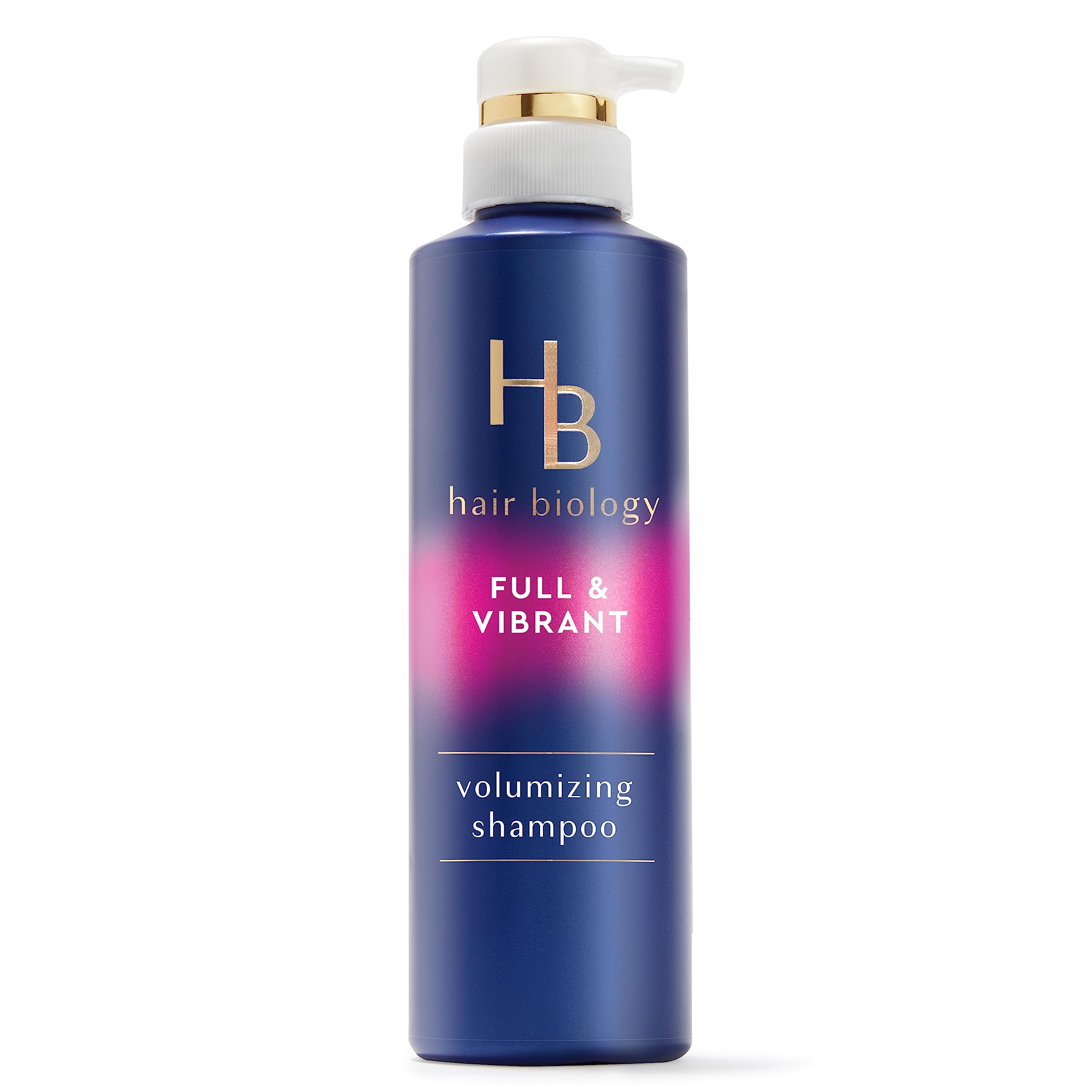 Hair Biology – Volumizing Shampoo with Biotin – Full & Vibrant for fine or thin hair – 12.8 fl oz., Blue and Lavendar