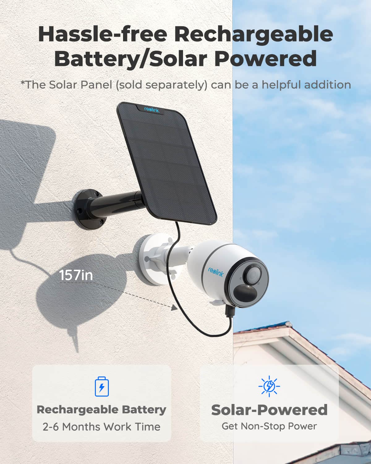 REOLINK 2 Pack Go Plus Celluar Security Camera Bundle with Solar Panel