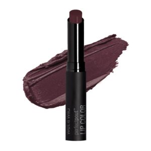 wet n wild perfect pout lipstick, dark red my blackberry broke, vegan | gluten-free | cruelty-free | lip color, lip color