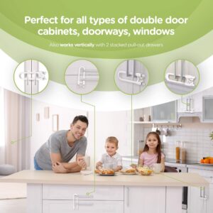 Cabinet Baby Proofing (20 Pack) by Skyla Homes - Magnetic Locks and 3M Adhesive Straps - Easiest Multipurpose No Screws or Tools Needed