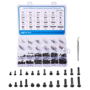 meiyyj laptop notebook computer replacement screws kit,notebook computer screw with blue glue,pc flat head m2 m2.5 m3,countersunk ssd electronic repair accessories for motherboard fan power graphics