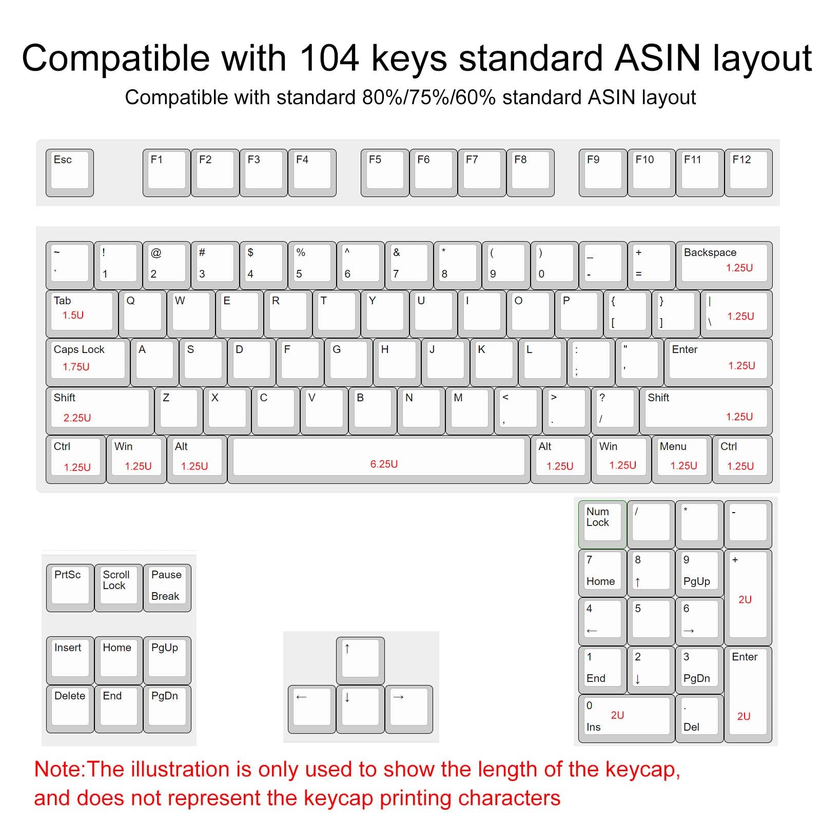 DIERYA X KEMOVE Double Shot PBT 108 Keys Keycap Set,OEM Translucent Layer Profile Keycaps, ANSI Layout Compatible for /61/87/104/108/60 Percent Mechanical Gaming Keyboard (Keycaps only)