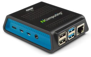 ncomputing rx440(rdp) thin client built on raspberry pi4 for microsoft avd, windows 365 cloud pc, rds, verde vdi, vspace pro enterprise