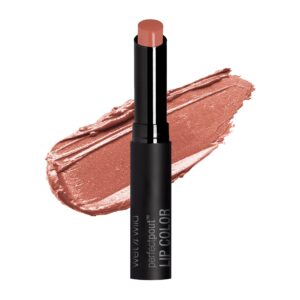 wet n wild perfect pout lipstick, orange red bare your soul, vegan | gluten-free | cruelty-free | lip color